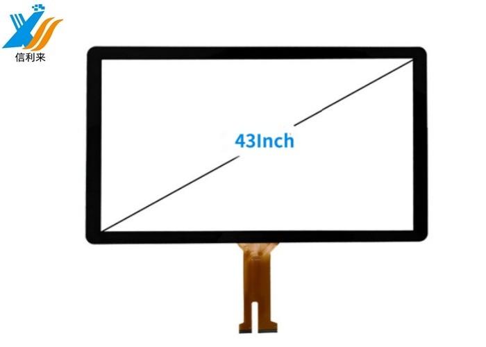 Customizable 43 Inch PCAP Touch Panel ITO Glass Multi Touch Projected ...